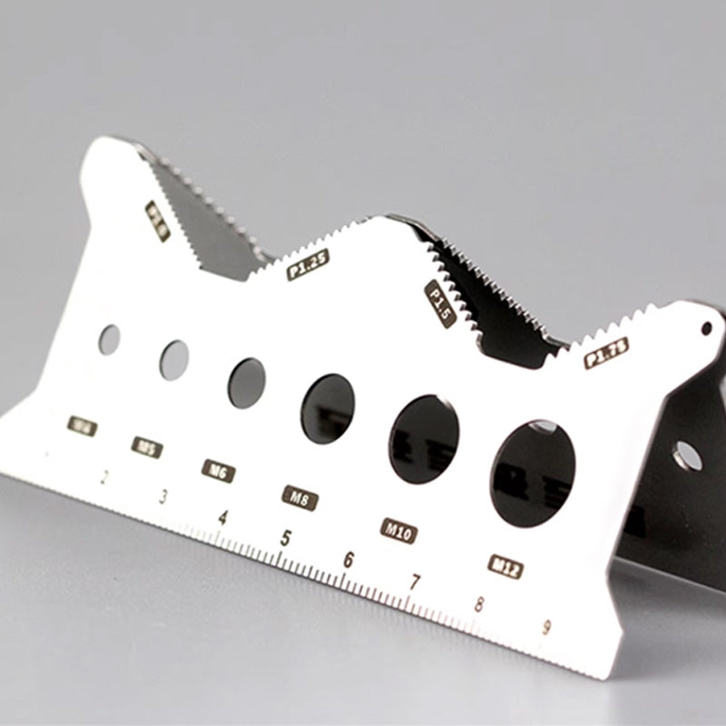 Dual-sided bolt measurement card (stainless steel) – sverigewind